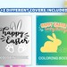 Easter Coloring Book Printable for Kids With Cute Easter Bunny Coloring ...