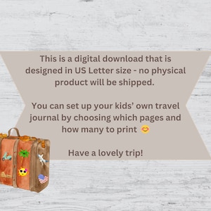 Kids Travel Journal Printable, Travel Diary With Prompts, Printable ...