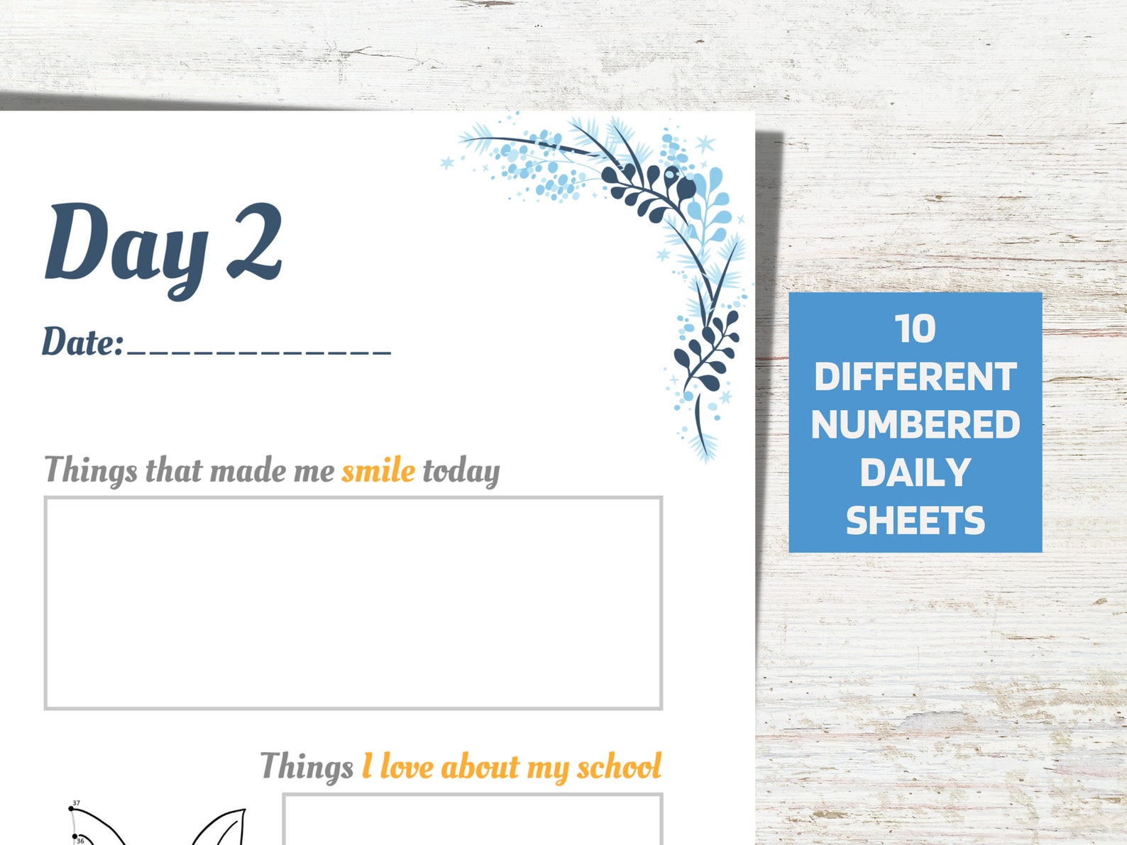 Printable Kids Gratitude Journal Daily Journal Kids Gratitude Diary for ...