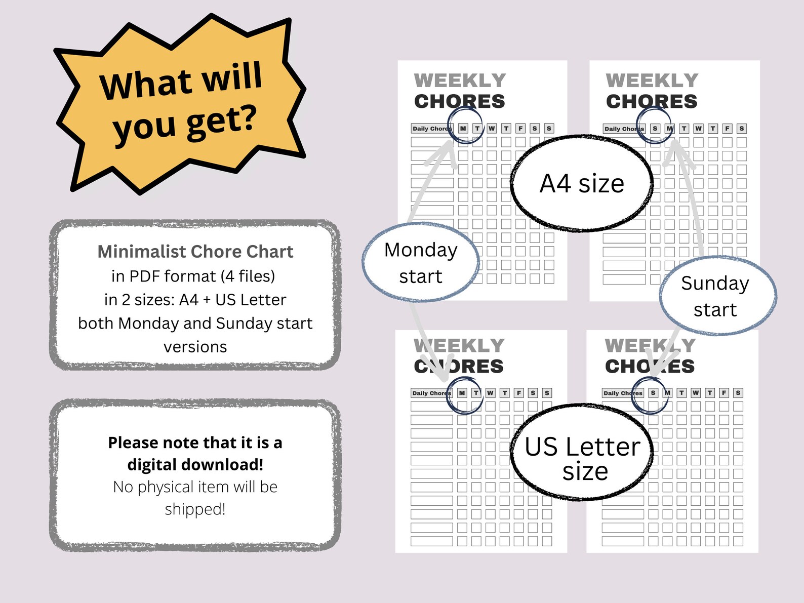 Blank to Do List for Kids Printable Chore Chart Responsibility Board ...