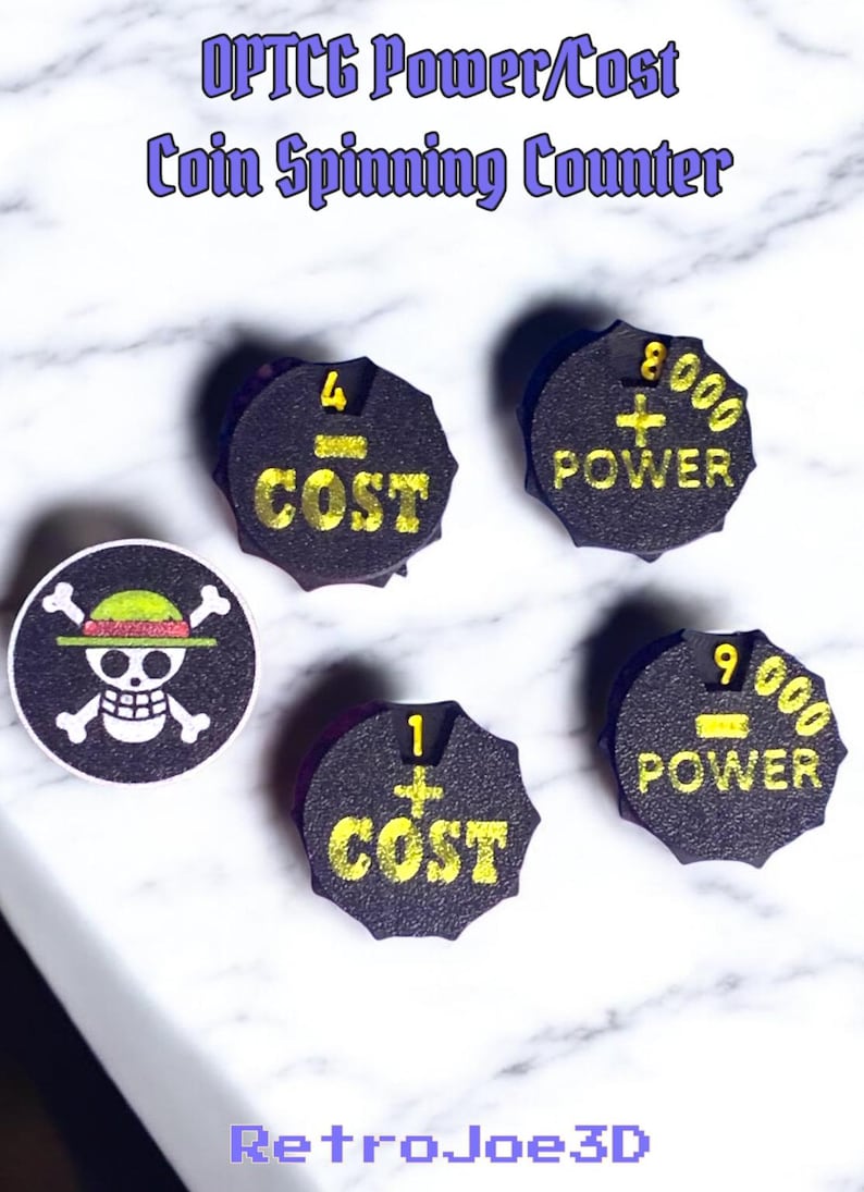 One Piece Coin Spinning Counter-power/cost Counter TCG Powercounter 10 ...