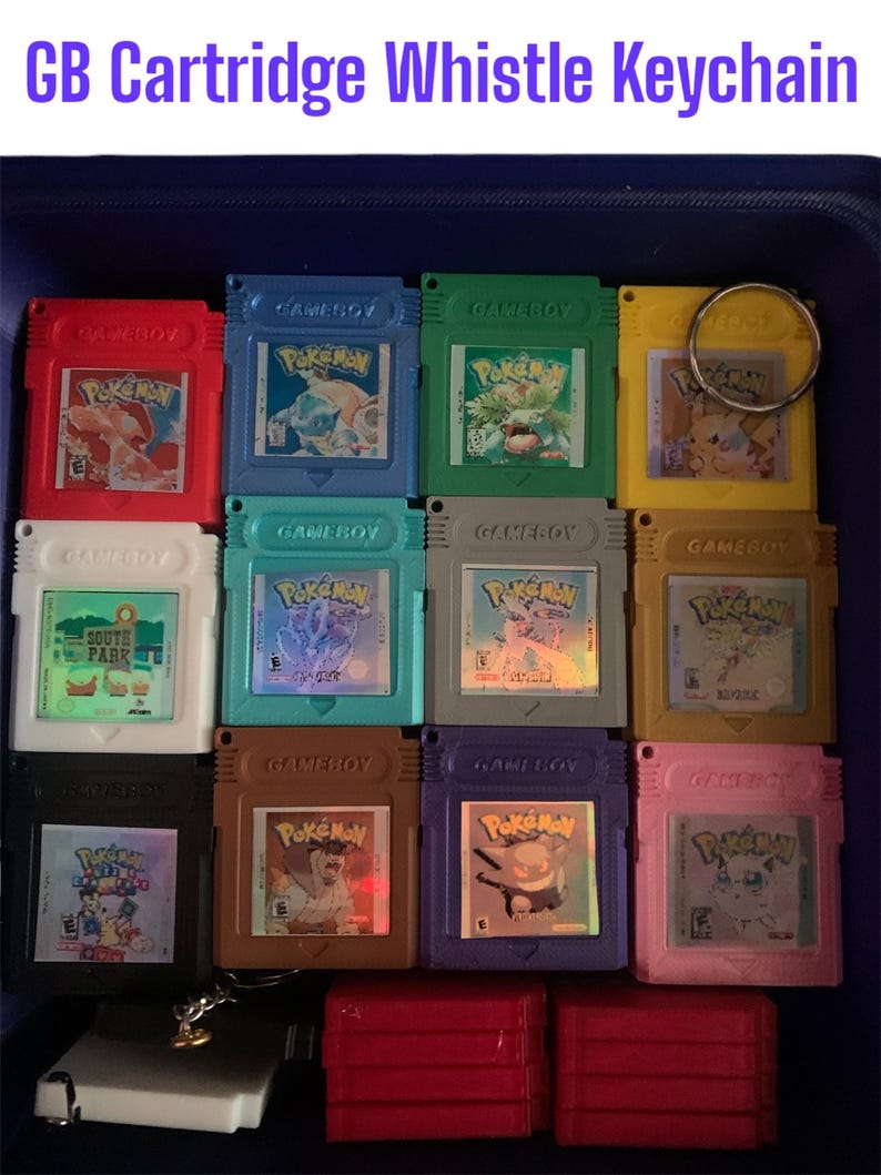 Gameboy Cartridge Whistle Keychain - Etsy