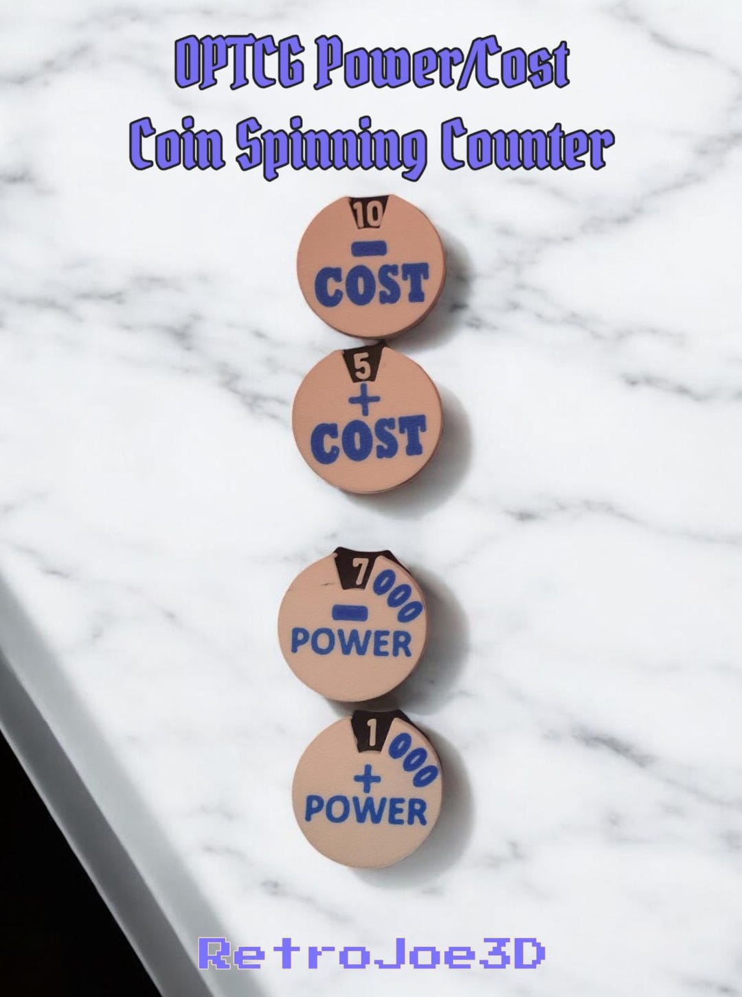 One Piece Coin Spinning Counter-power/cost Counter TCG Powercounter 10 ...