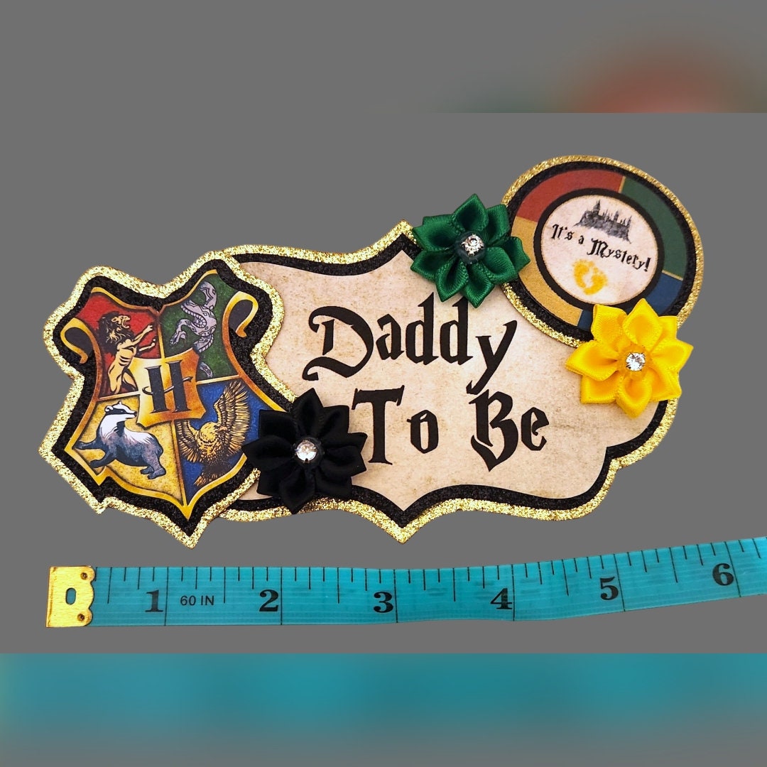 Magic Wizard Themed Baby Shower Daddy Badge - Etsy