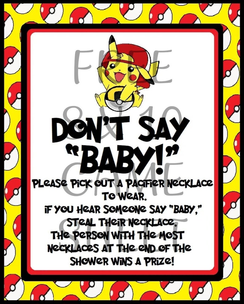 12 Baby Boy Anime Electric Creature Themed Pacifier Necklaces - Etsy