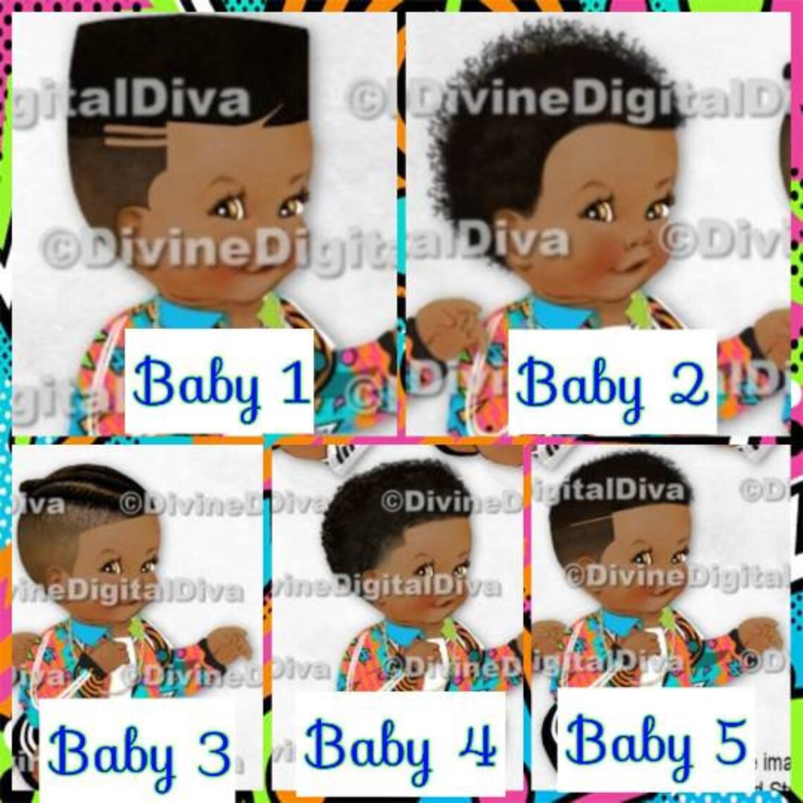 12 Baby Boy Prince Fresh 90s Hip Hop Themed Pacifier Necklaces - Etsy