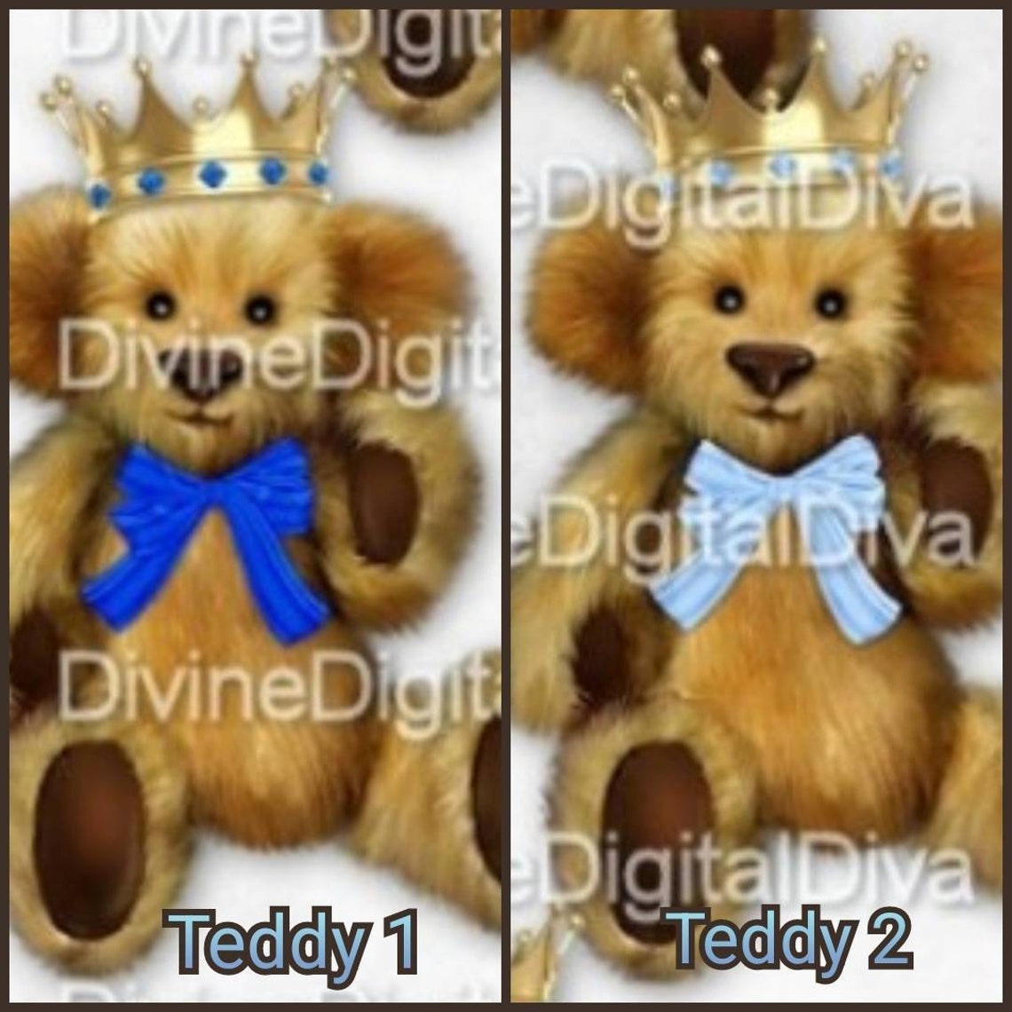 12 Baby Boy Light Blue Prince Teddy Bear Prince Themed - Etsy