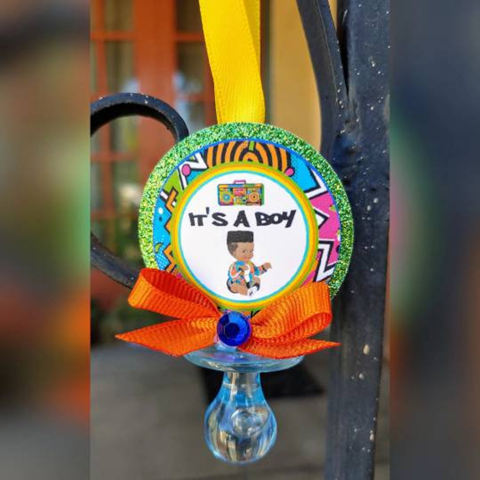 12 Baby Boy Prince Fresh 90s Hip Hop Themed Pacifier Necklaces - Etsy