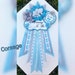 Baby Boy Light Blue Cerulean Blue Gray White Elephant Themed Mommy ...