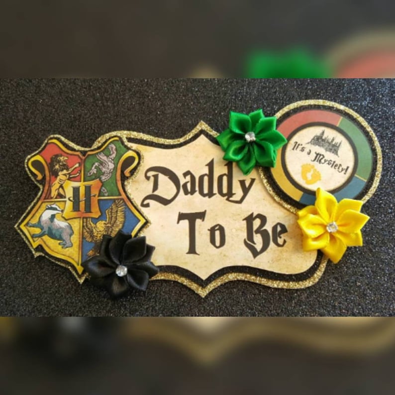 Magic Wizard Themed Baby Shower Daddy Badge - Etsy