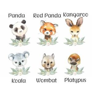 12 Australian Bush Baby Animals Kangeroo Koala Panda Themed Pacifier ...
