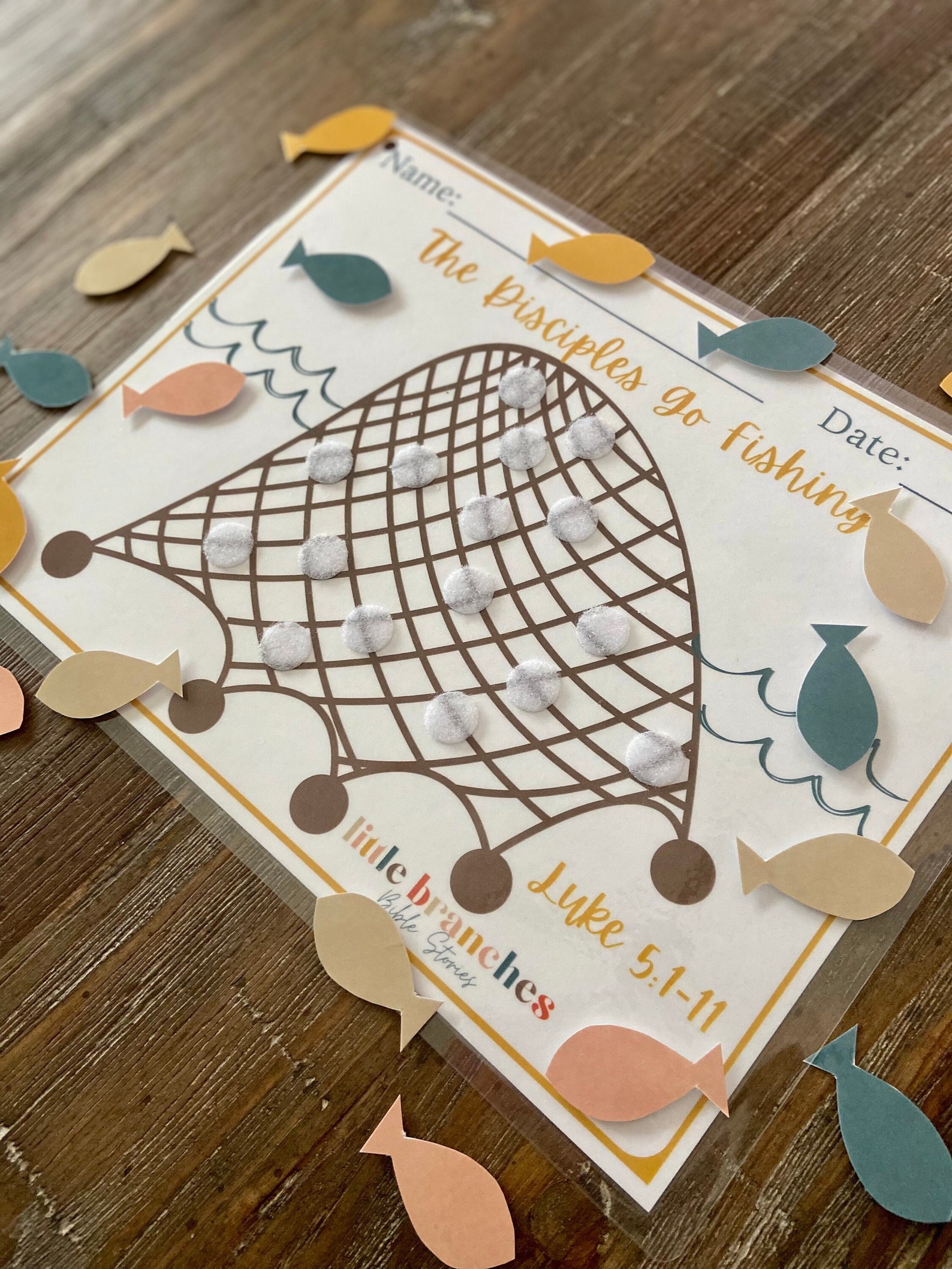 The Disciples Go Fishing Bible Activity: Homeschool Printable (PDF) - Etsy