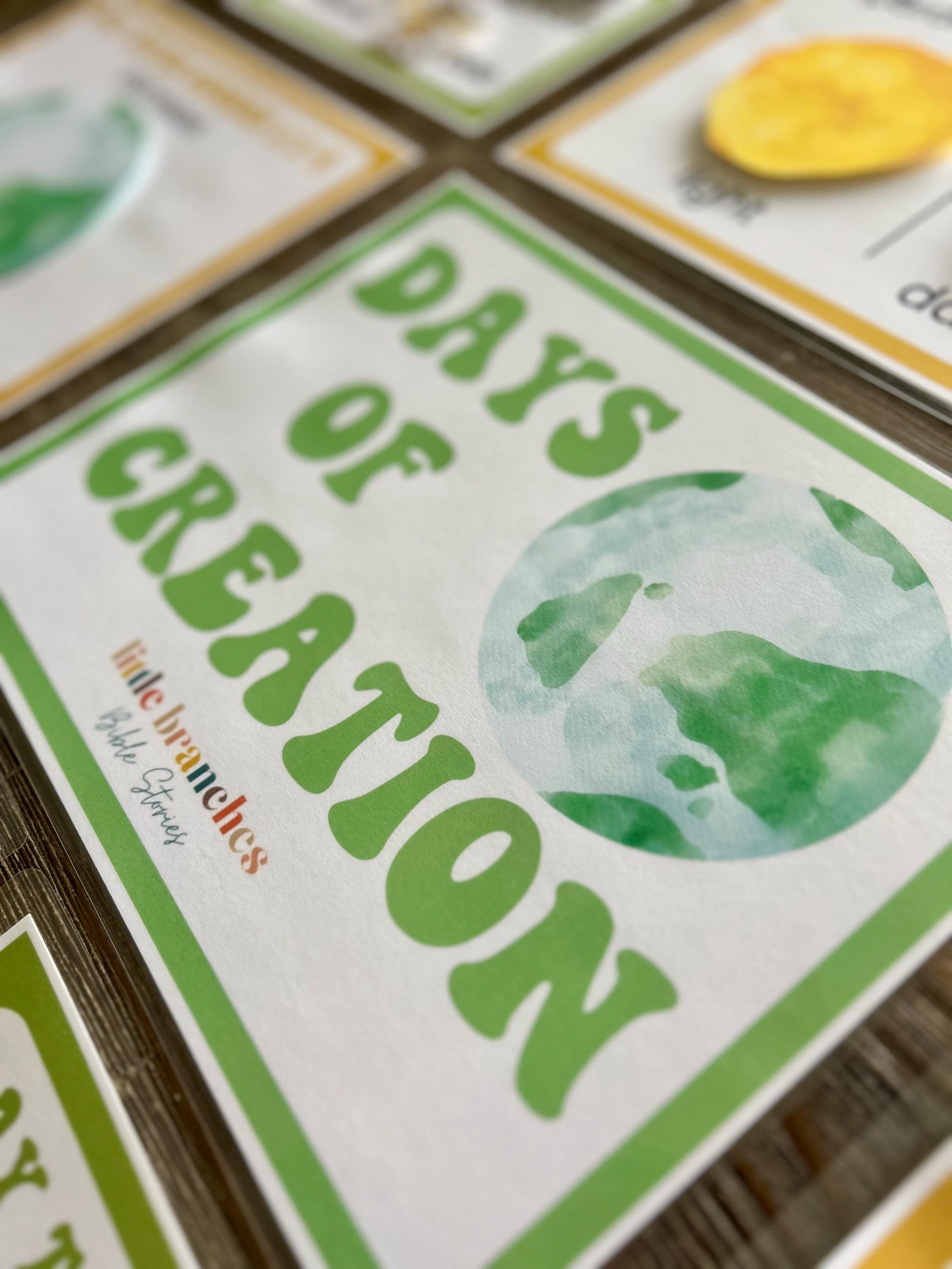 Days of Creation Printable: Christian Homeschool Activity (PDF Download ...