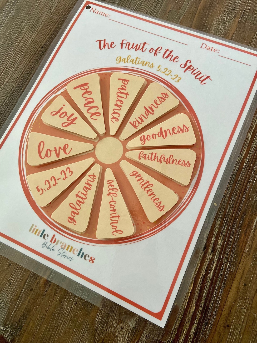Fruit of the Spirit Bible Activity: Homeschool Printable (PDF) - Etsy