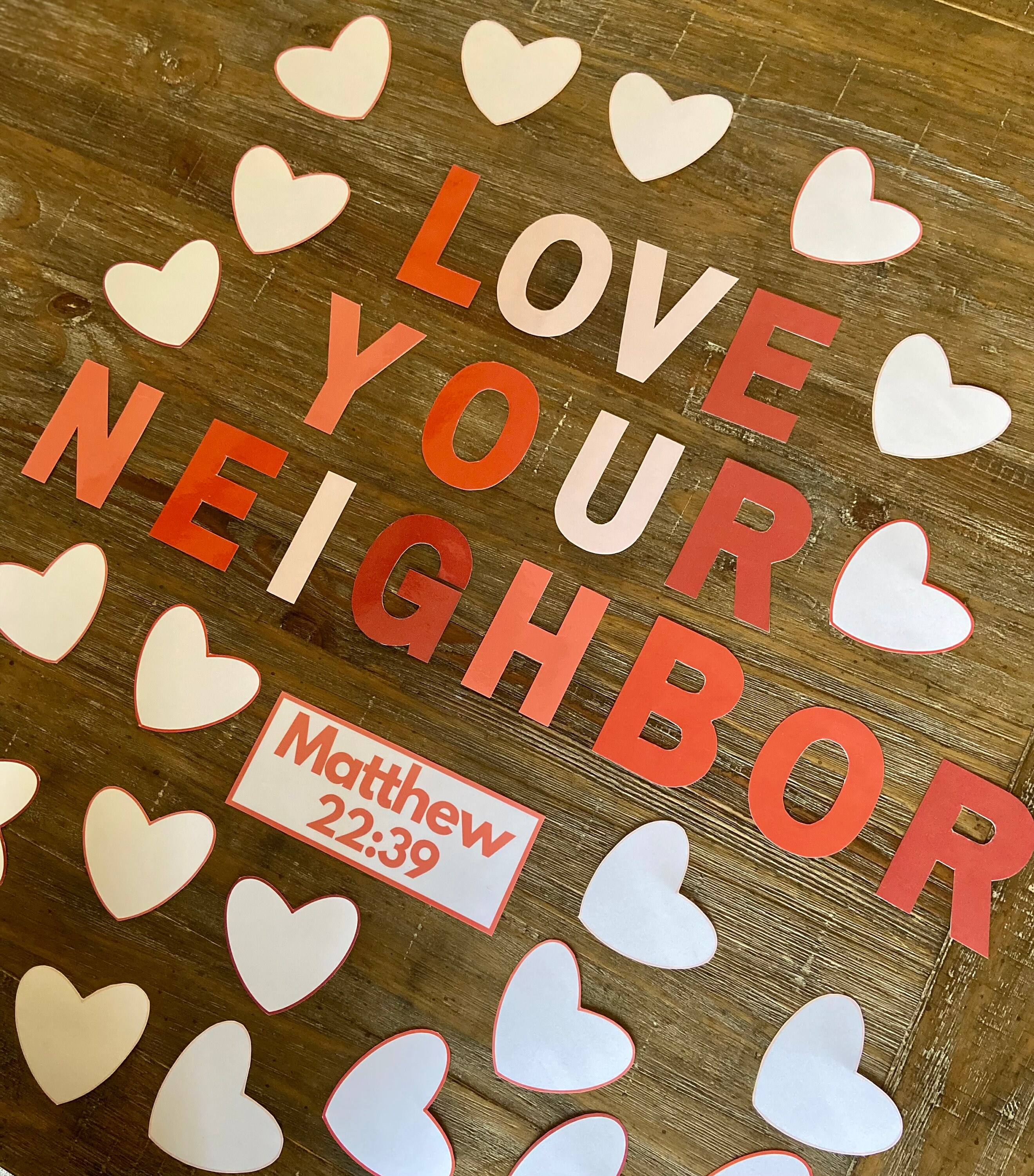 Love Your Neighbor Bible Activity, Valentine's Day Printable, Matthew ...