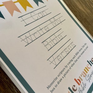 Bible Verse Tracing Pages, Scripture Tracing Pages, Kid's Bible Study ...