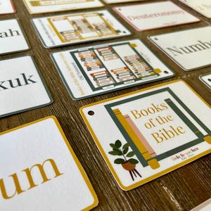 Books of the Bible Flashcards: Christian Homeschool Printable (PDF) - Etsy