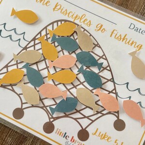 The Disciples Go Fishing Bible Activity: Homeschool Printable (PDF) - Etsy