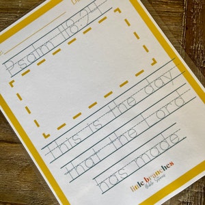 Bible Verse Tracing Pages, Scripture Tracing Pages, Kid's Bible Study ...