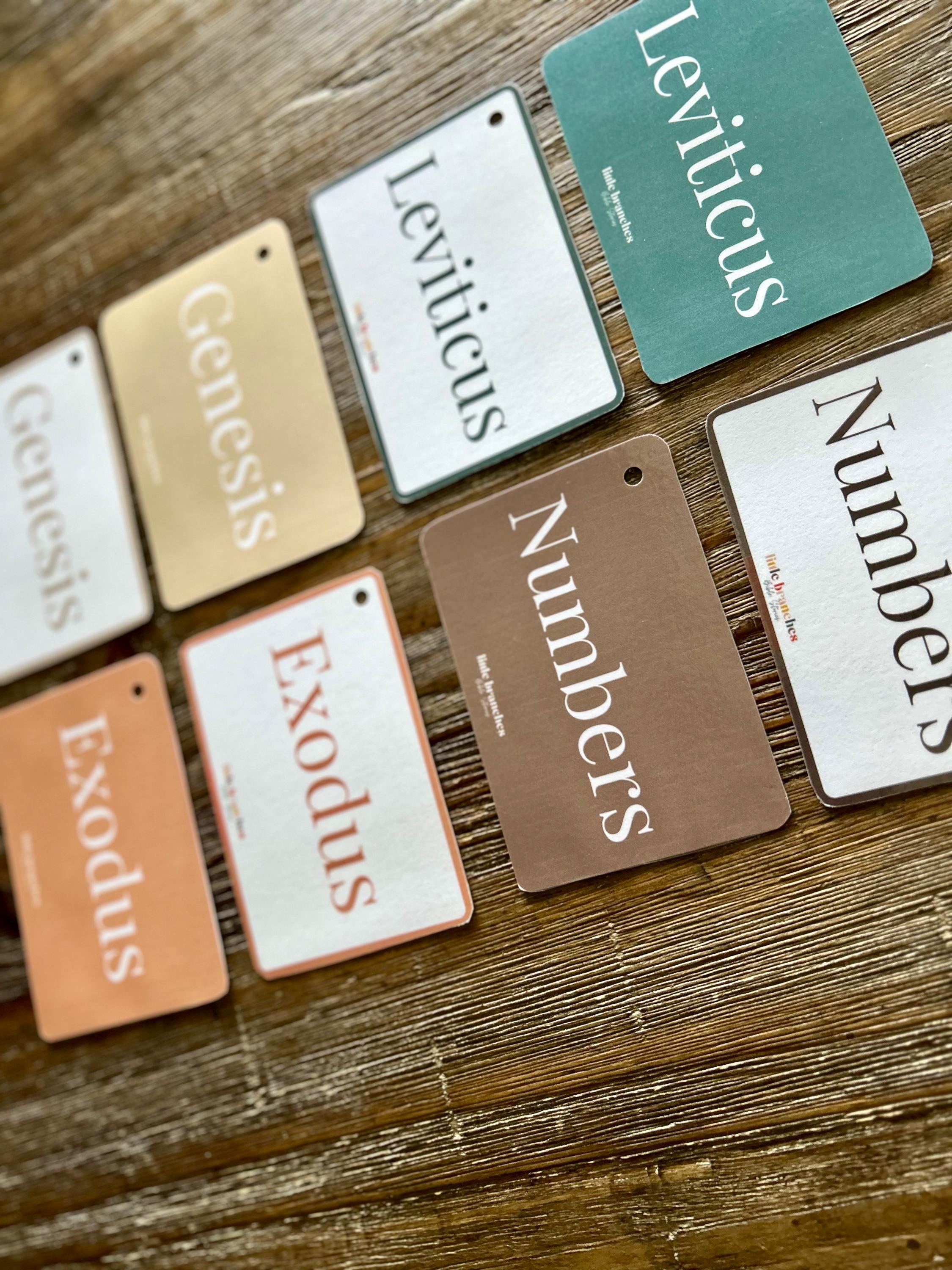 Books of the Bible Flashcards: Christian Homeschool Printable (PDF) - Etsy