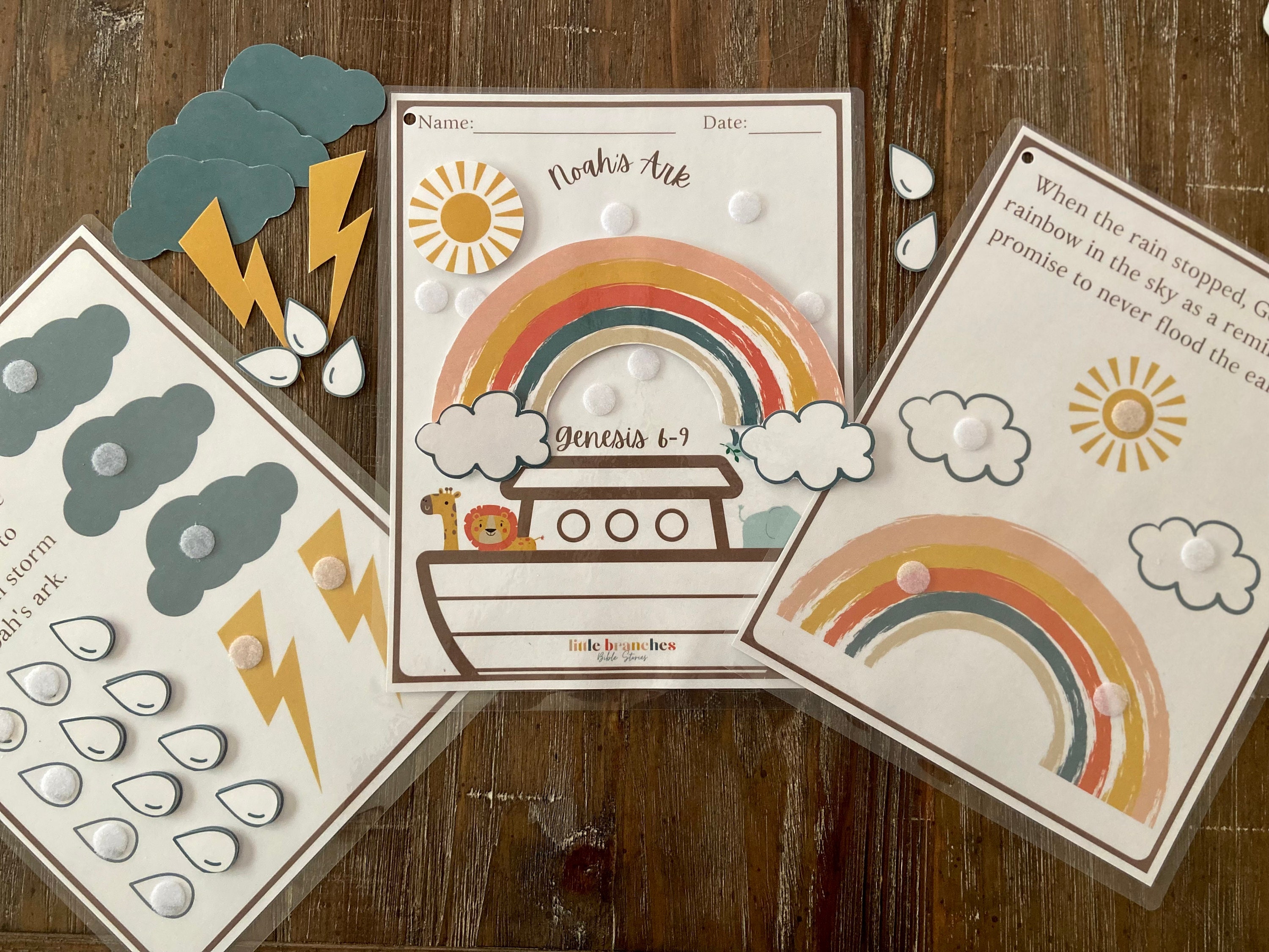 Bible Story Activity Bundle: Noah's Ark, Joseph's Coat (digital ...