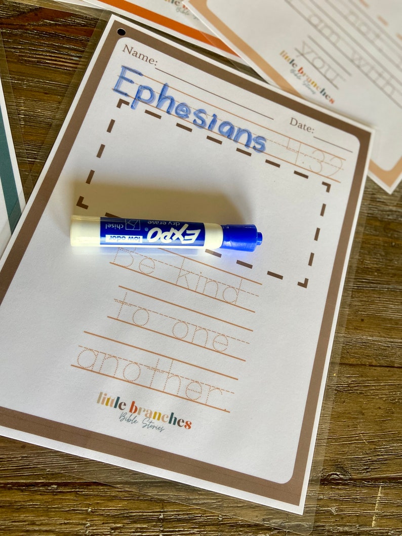 Bible Verse Tracing Pages Scripture Tracing Pages Kid's - Etsy