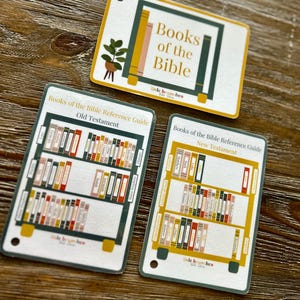 Books of the Bible Flashcards: Christian Homeschool Printable (PDF) - Etsy