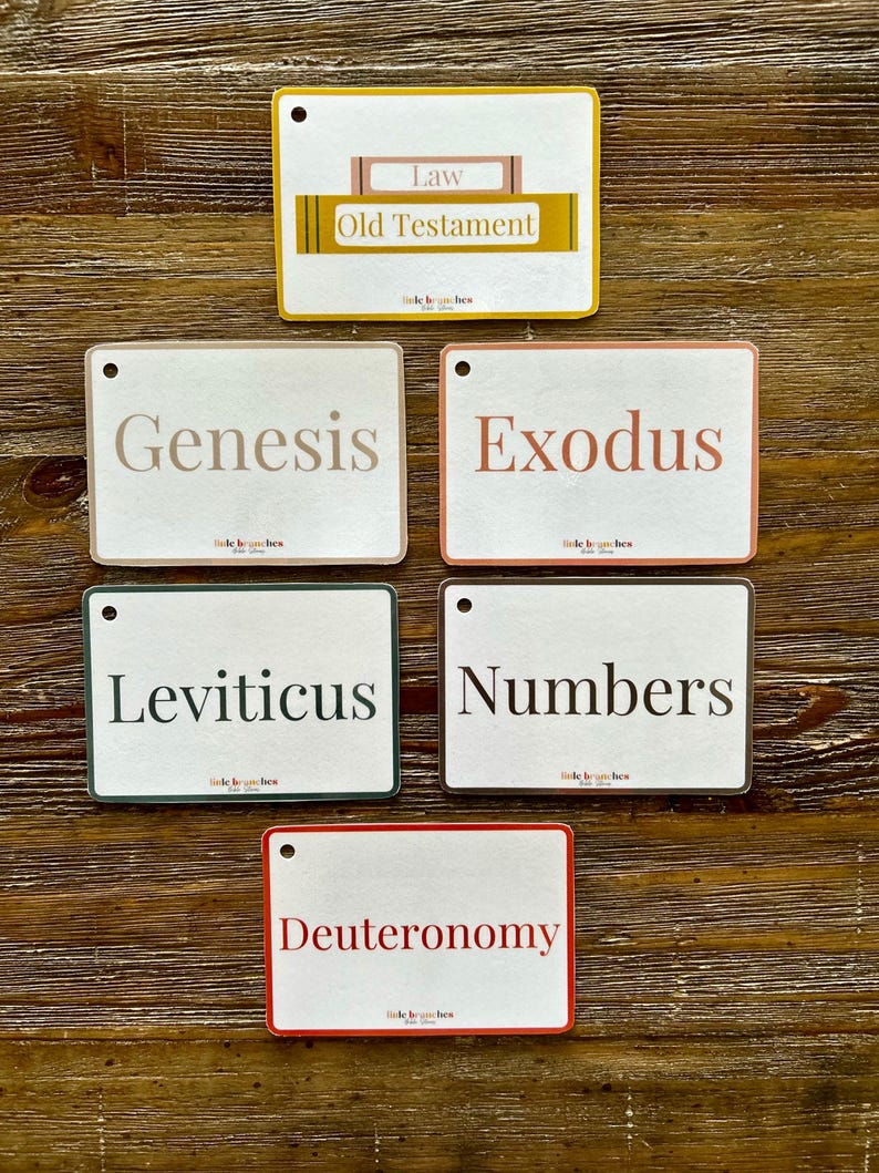 Books of the Bible Flashcards: Christian Homeschool Printable (PDF) - Etsy