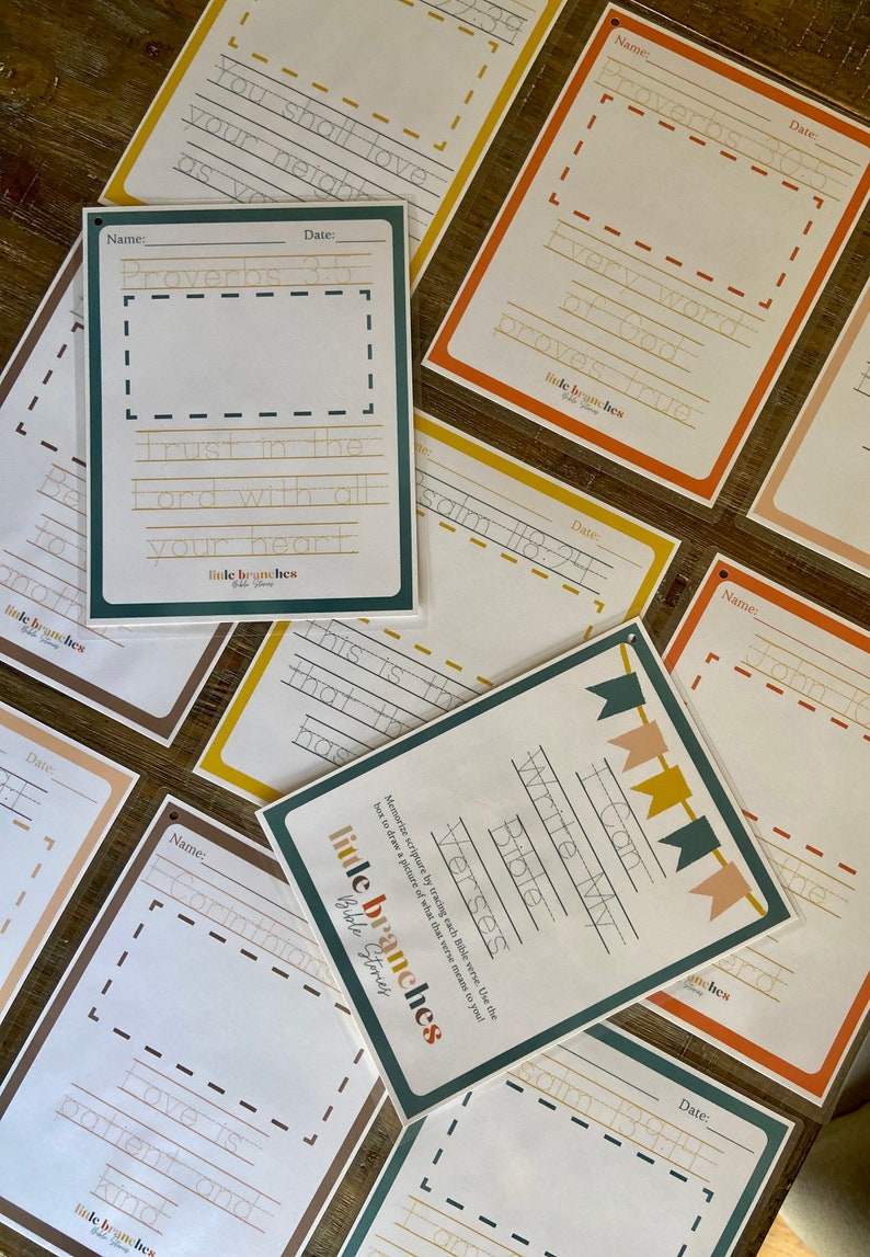 Bible Verse Tracing Pages, Scripture Tracing Pages, Kid's Bible Study ...