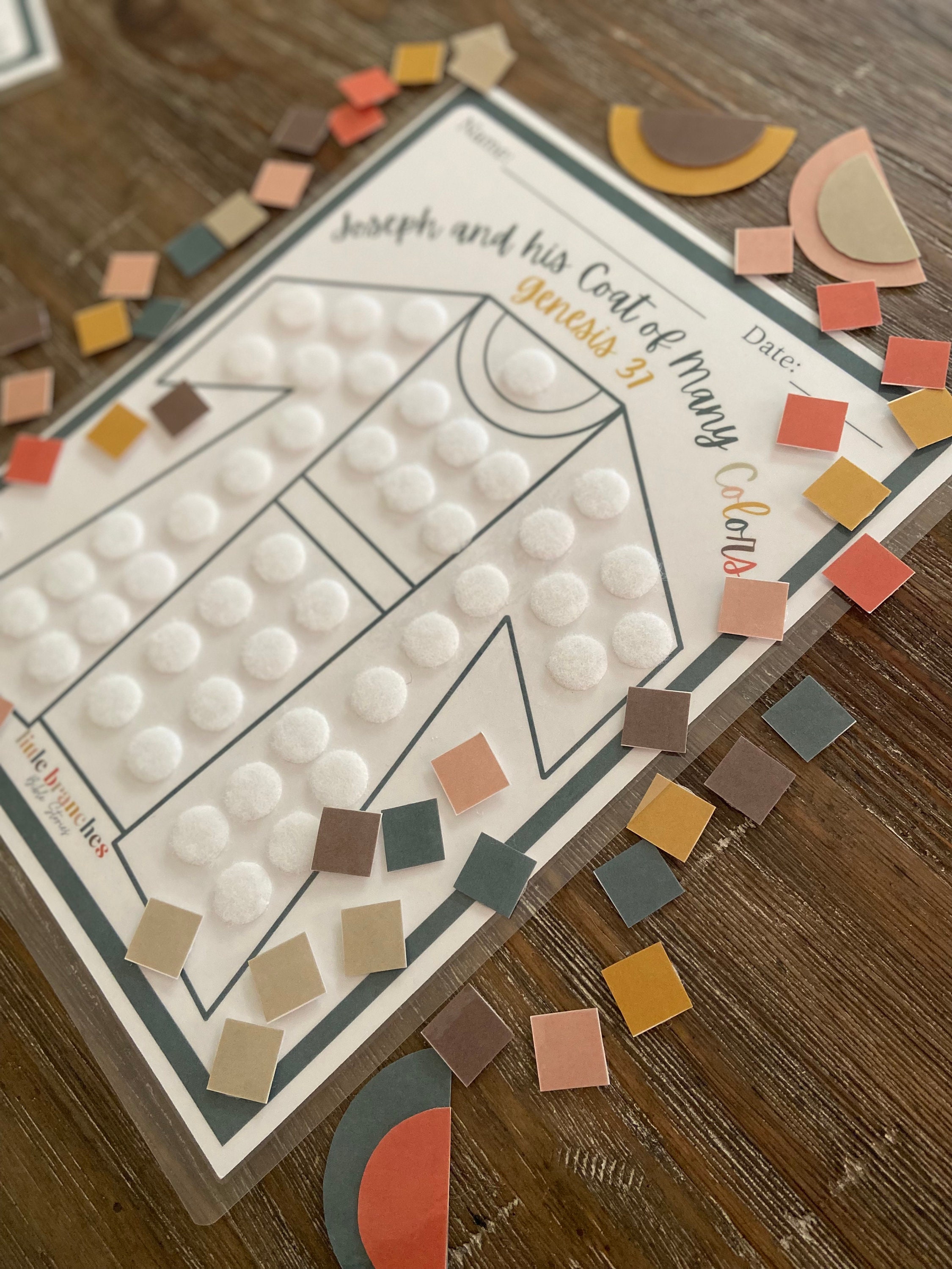 Joseph's Coat of Many Colors Bible Activity: Homeschool Printable (PDF ...