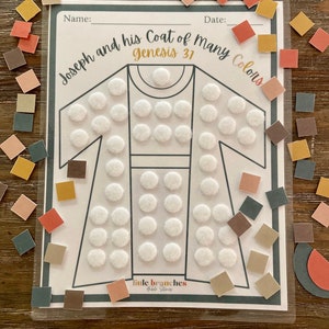 Joseph's Coat of Many Colors Bible Activity: Homeschool Printable (PDF ...
