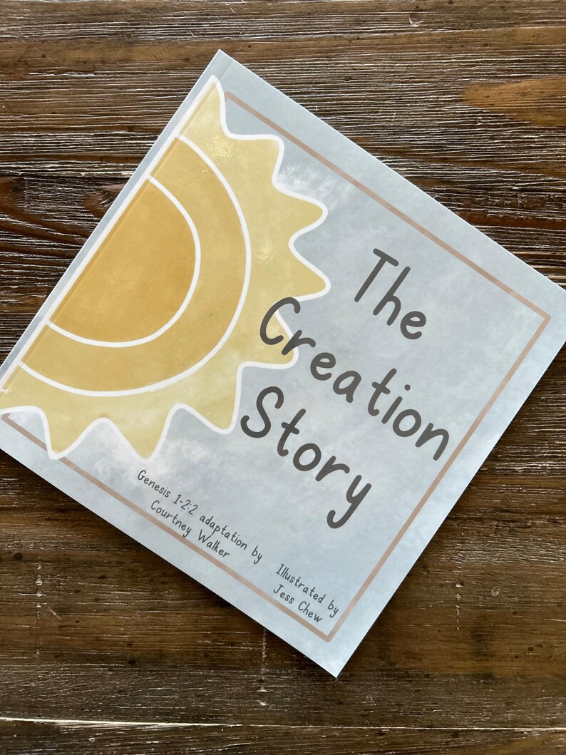 Creation Story Book: Genesis One Children's Bible Study - Etsy
