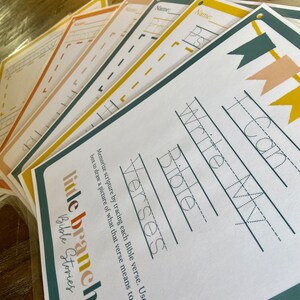 Bible Verse Tracing Pages, Scripture Tracing Pages, Kid's Bible Study ...