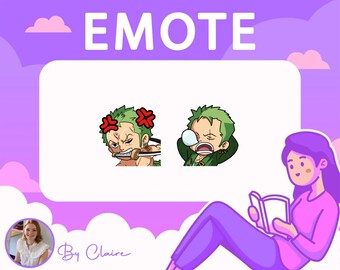 Roronoa Zoro Emote - Etsy Australia