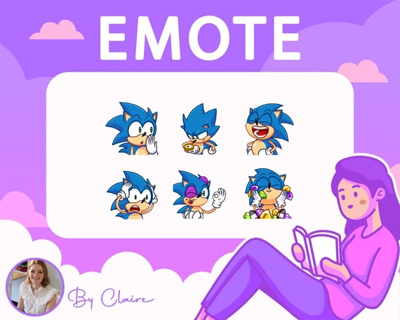 SONIC EMOTES for Streamers and Communities Twitch Youtube - Etsy Finland