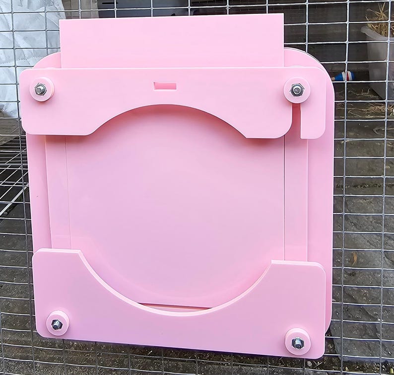 Rabbit Door Tunnel System - 3D Printed Rabbit Door With Flap for 6" & 8 ...