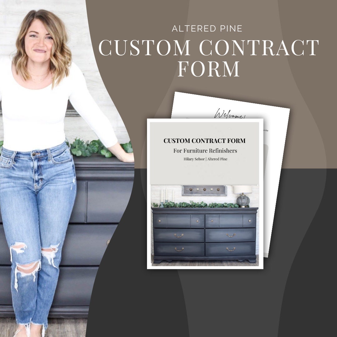 Editable Custom Contract Form - Etsy