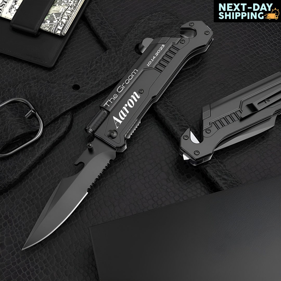 Personalized Engraved Tactical Knife, Custom Pocket Knife, Personalized ...