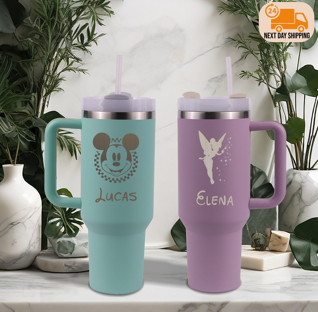 Personalized Disney 40oz Tumbler With Handle, First Family Disney Trip ...