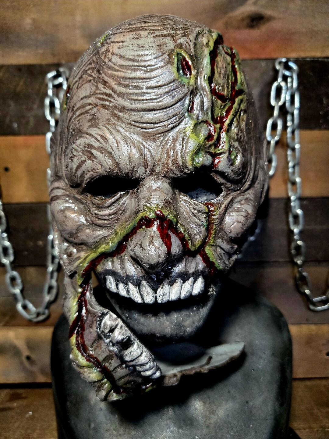 Zom - Hanging Jaw - Half Mask - Etsy