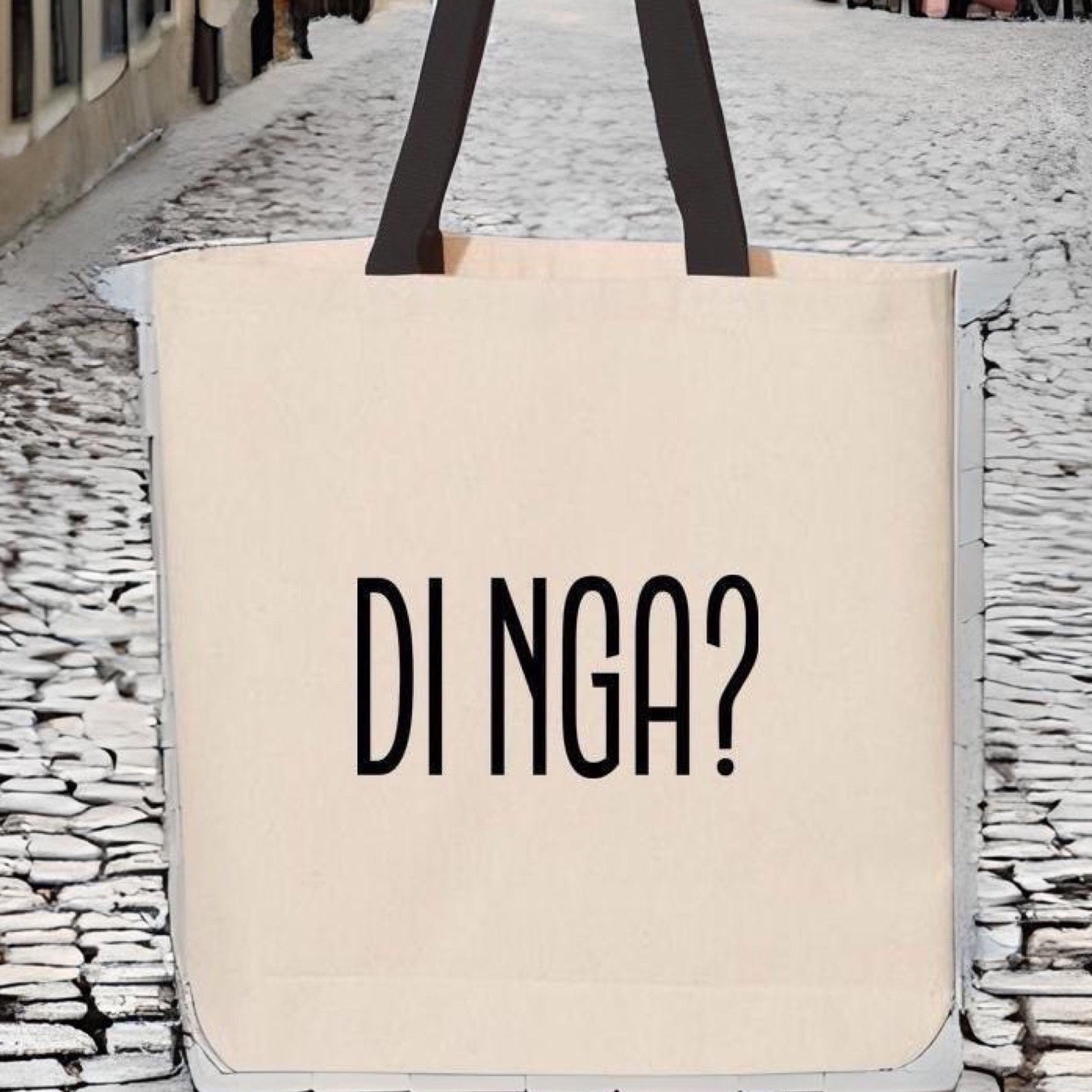 Di Nga Filipino Funny Saying Canvas Tote Bag, Pinoy Humor Shopping Bags ...
