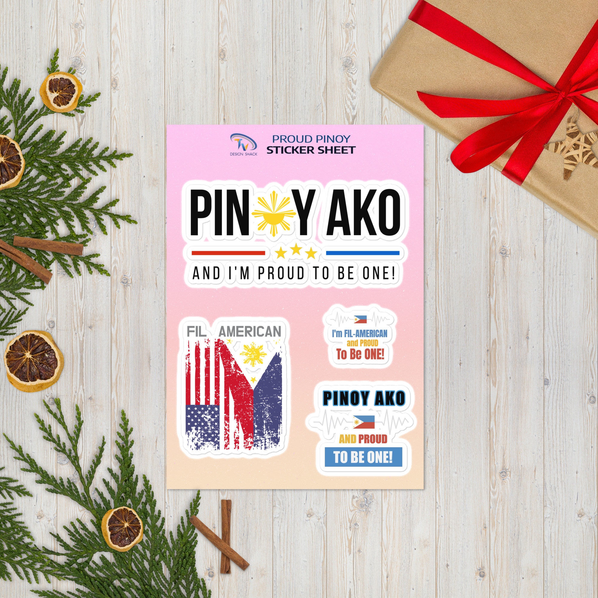 I'm Fil-american, Proud Pinoy Ako Car Sticker, Tagalog Vinyl Decal ...