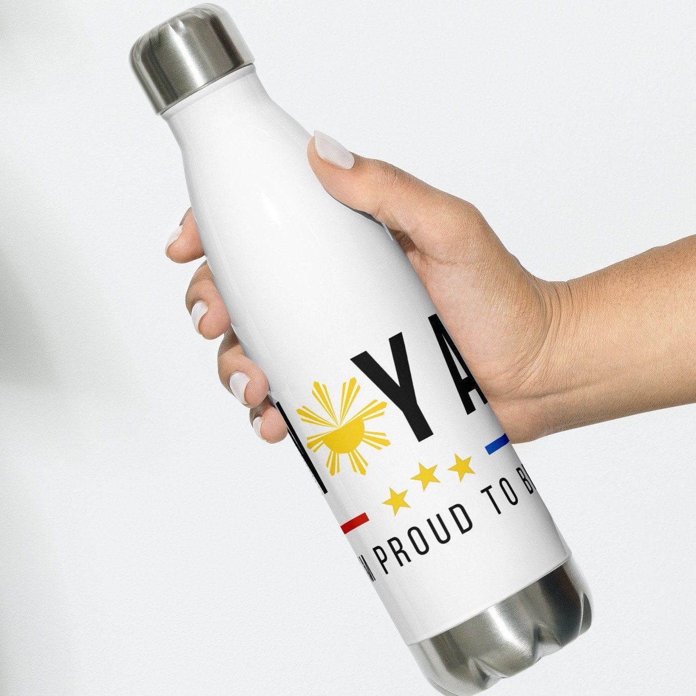 Pinoy Ako Sun and Stars Gifts Stainless Steel Water Bottle, Pilipino ...