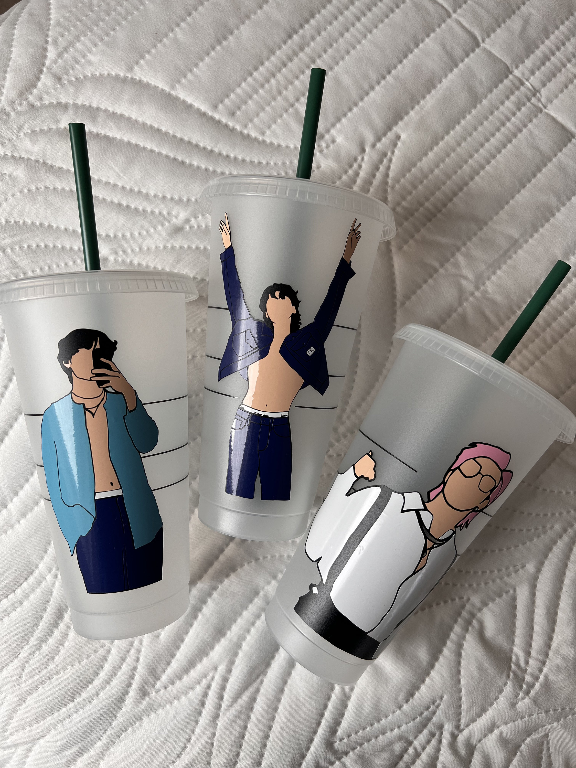 BTS V Kim Taehyung Personalised 24oz Starbucks Coffee Reusable Cold Cup ...