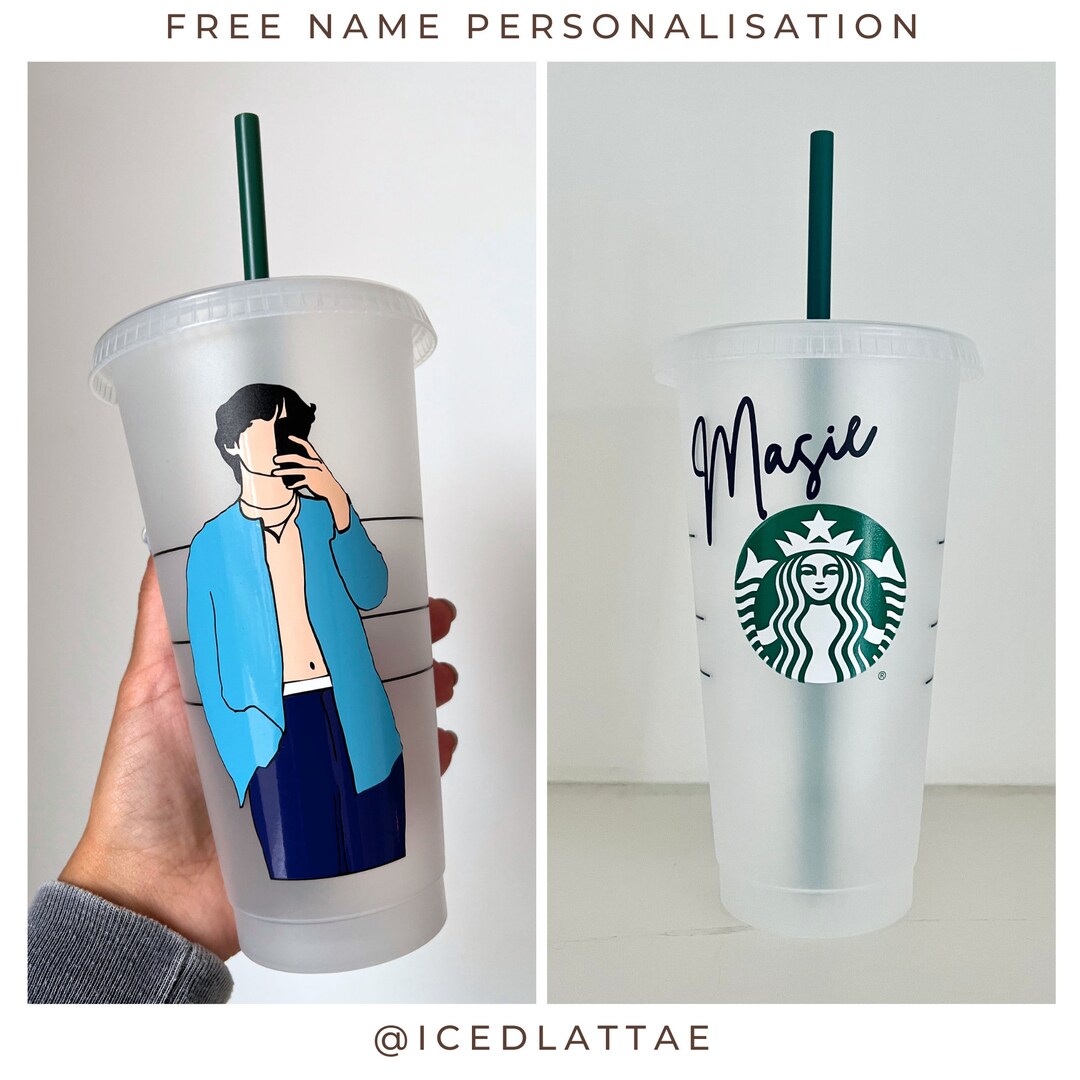 BTS | V | Kim Taehyung Personalised 24oz Coffee Reusable Cold Cup With ...