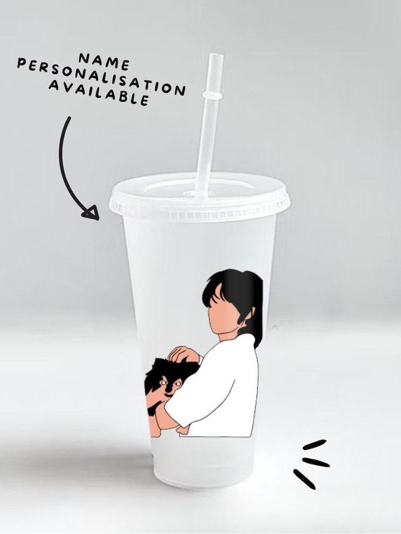 BTS | V | Kim Taehyung Personalised 24oz Coffee Reusable Cold Cup With ...