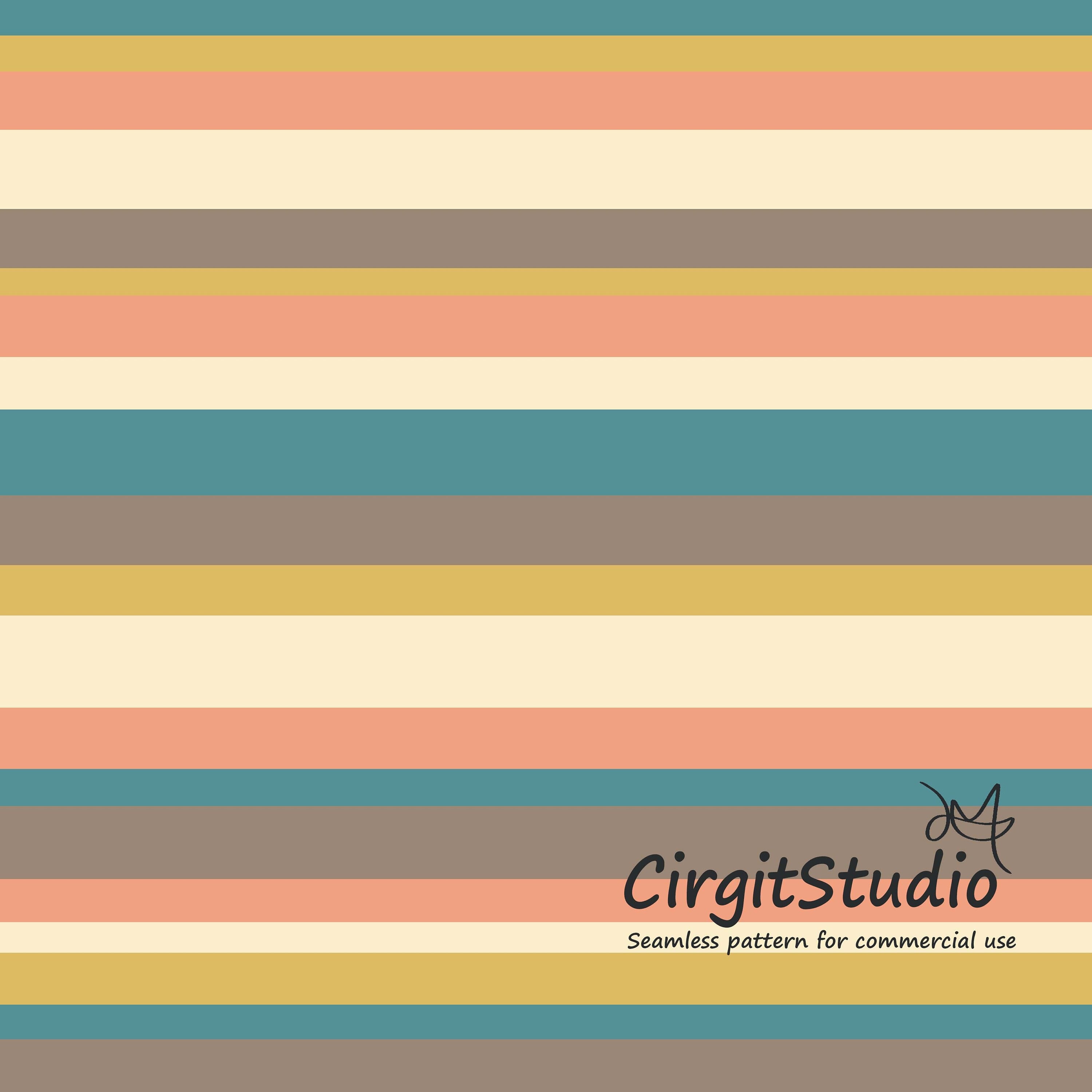 Striped Seamless Pattern, Soft Earth Tone Seamless Pattern for Fabric ...