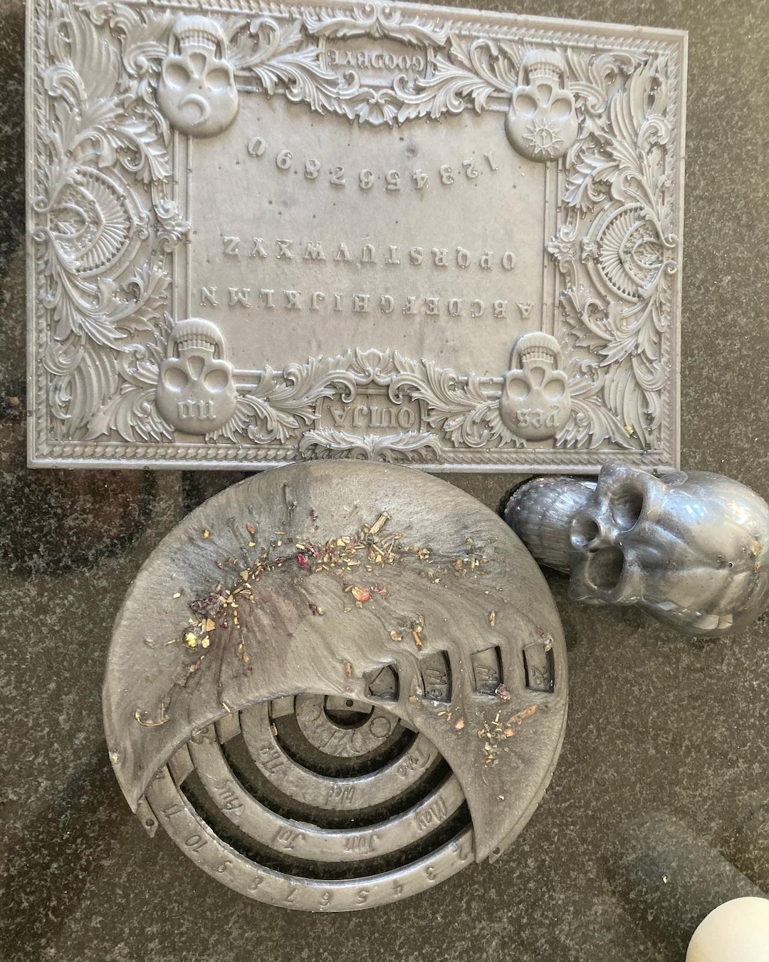 Ouija Board + Lunar Calendar + Skull Set - Etsy