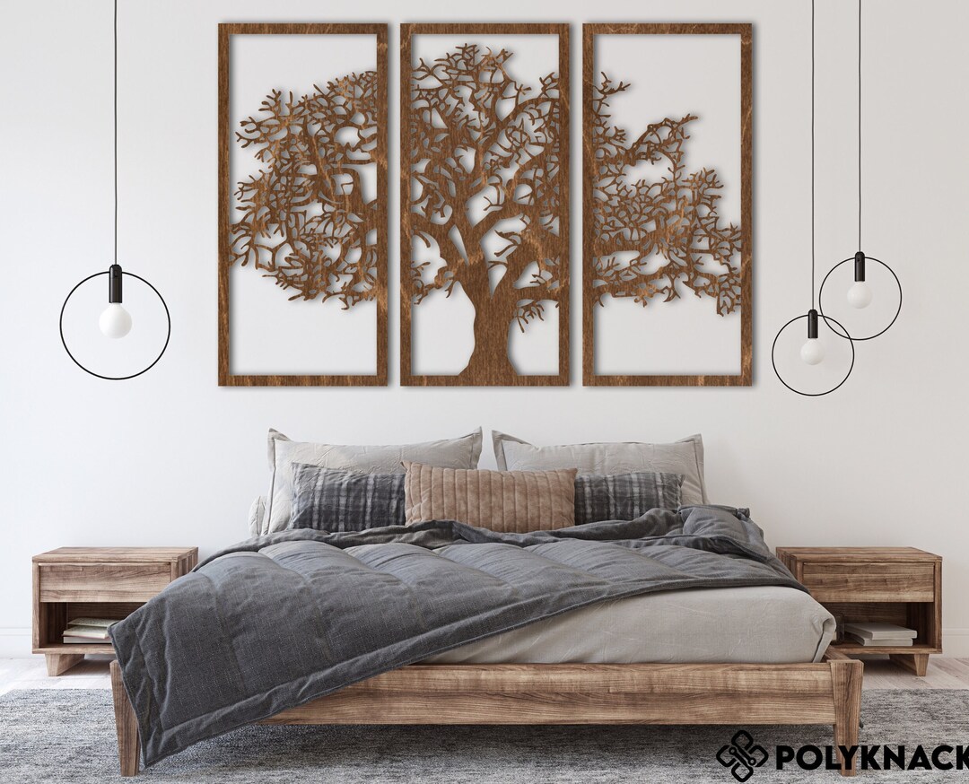 Tree of Life Wooden Wall Art, Tree Inspired Home Decor, Living Room ...