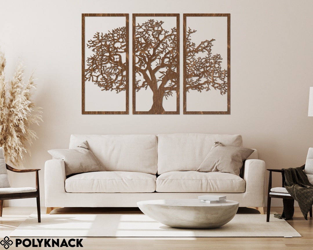 Tree of Life Wall Art, Tree Design Wall Decor, Antique Style Perfect ...